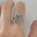 Sterling Silver Harp Ring, Note Ring, Instrument Ring, Silver Ring ...