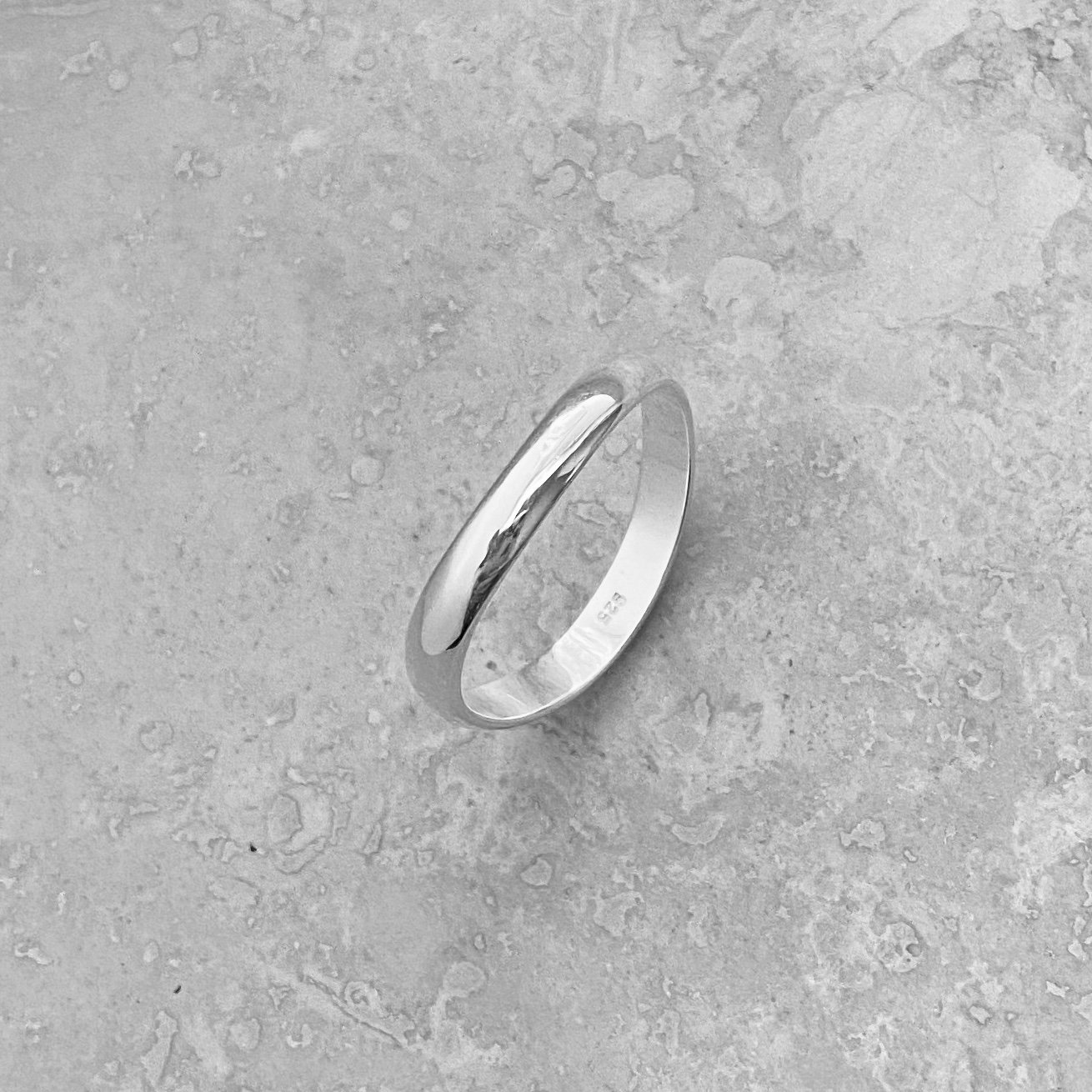 Sterling Silver Curve Ring Thumb Ring Silver Ring Stackable | Etsy