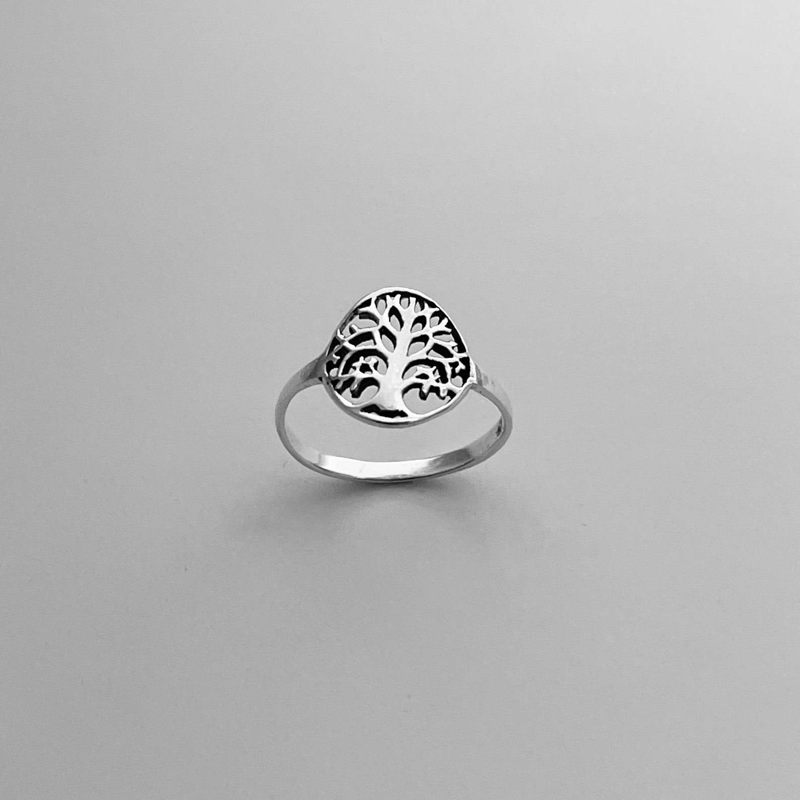 Sterling Silver Small Tree of Life Ring Leaf Ring Tree Ring | Etsy