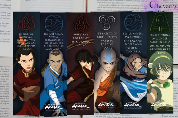 Avatar the Last Airbender Bookmarks | Etsy