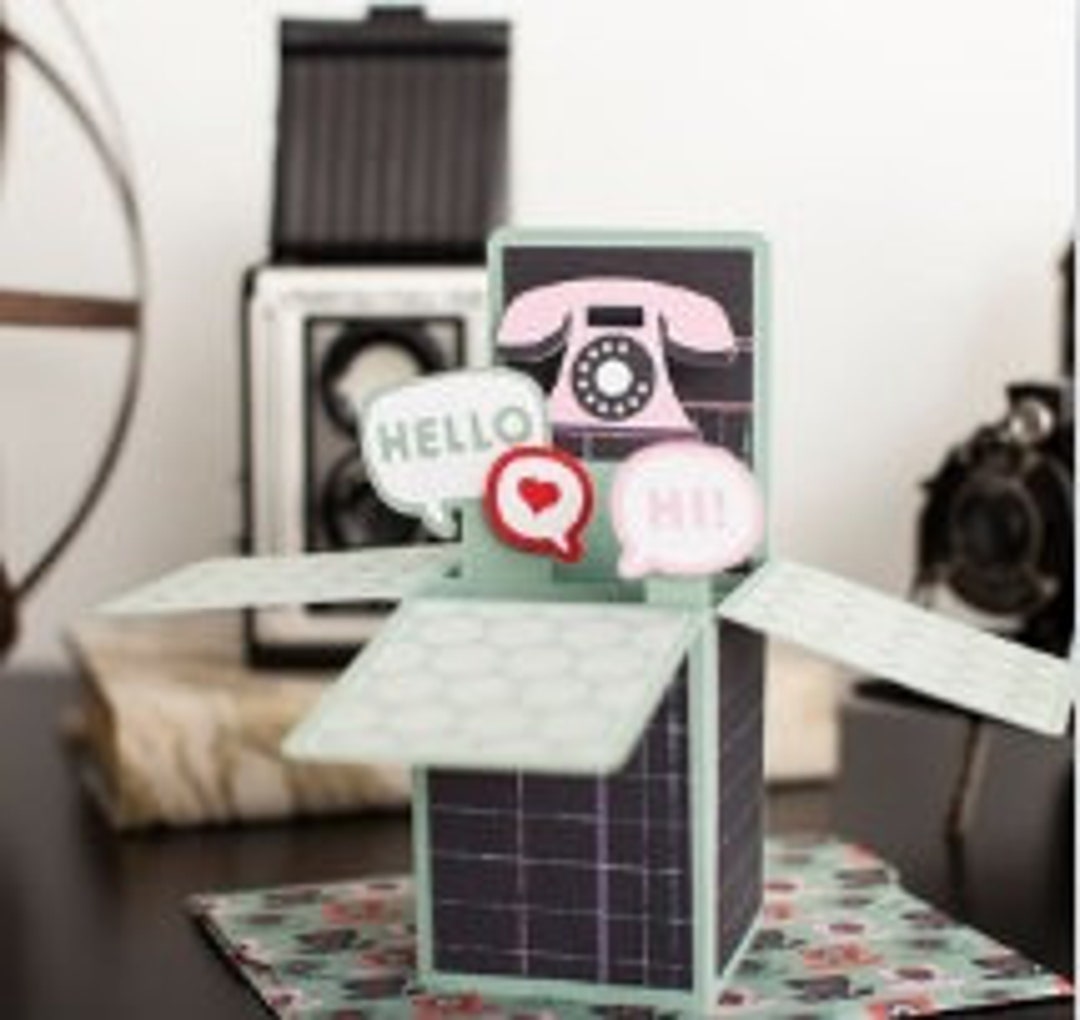 Hello Pop up Card - Etsy