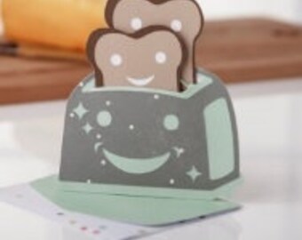 Toaster Card | Etsy