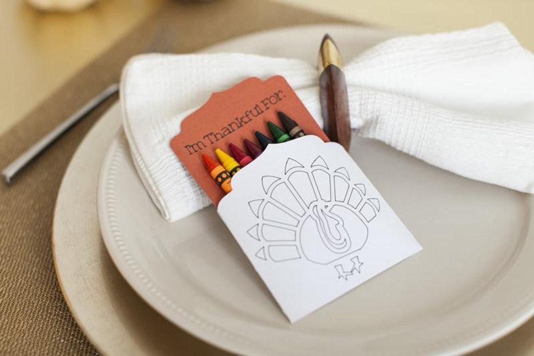 Thanksgiving Table Coloring Turkey - Etsy