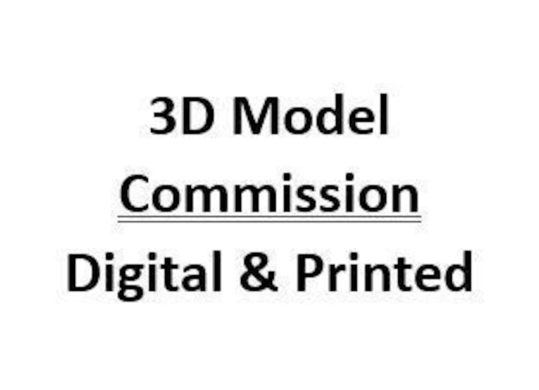 3D Model Commission - Etsy