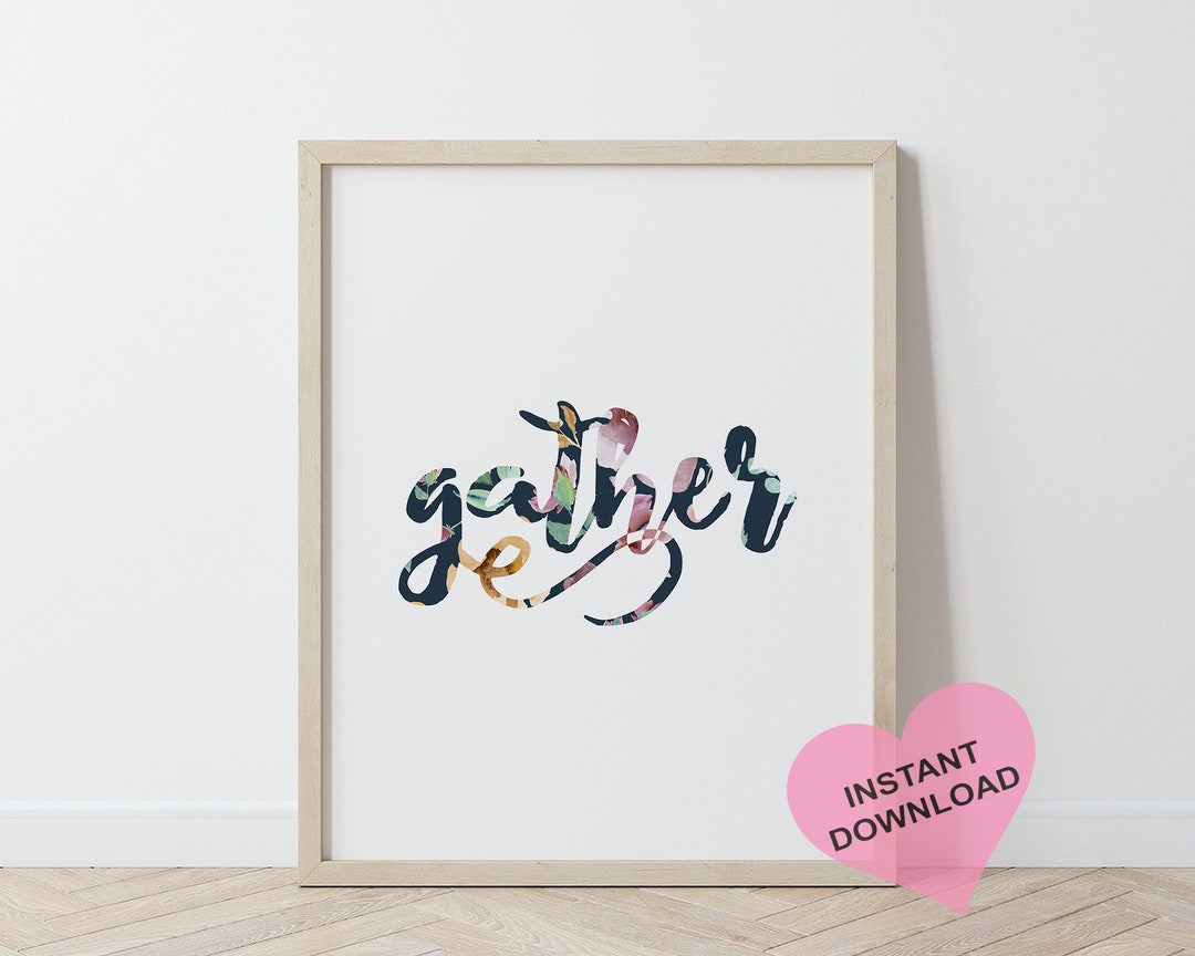 Downloadable Prints - "gather" Art Prints - Digital Art / Living Room ...