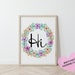 Printable Wall Art Hi Sign Printing Digital Art / High Quality Prints ...