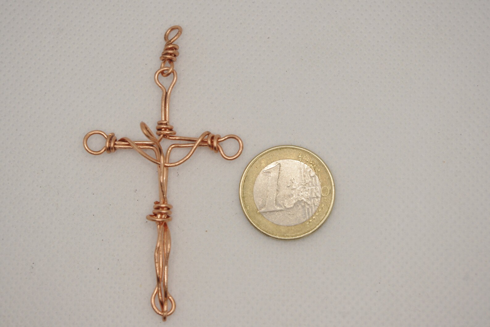 Copper Wire Wrapped Cross Crucifix Hand Crafted | Etsy