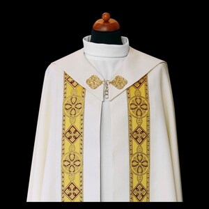 Cream White Trim Cope Chasuble Vestments - Etsy