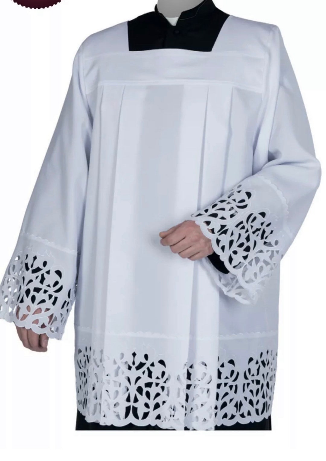Embroidered Surplice Chasuble Vestments Messgewand Cotta - Etsy