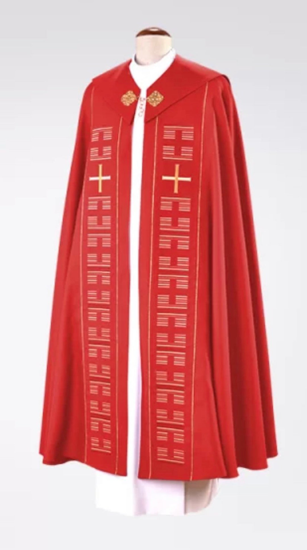 Red Cope Chasuble Vestments - Etsy