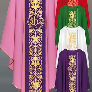 Embroidered Chasuble Vestments - Etsy