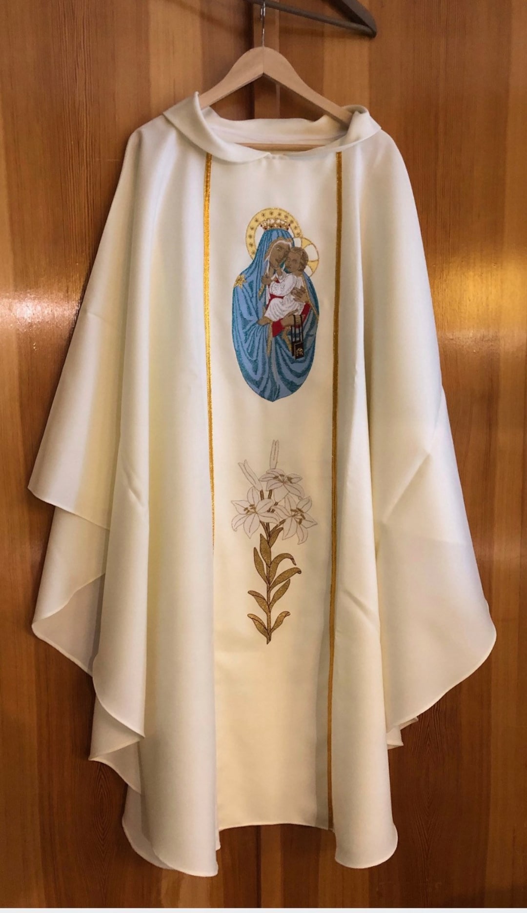 Our Lady of Mount Carmel Scapular, Carmelite Marian Chasuble Vestments ...