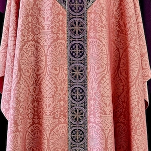 Rose Damask Chasuble Vestments - Etsy