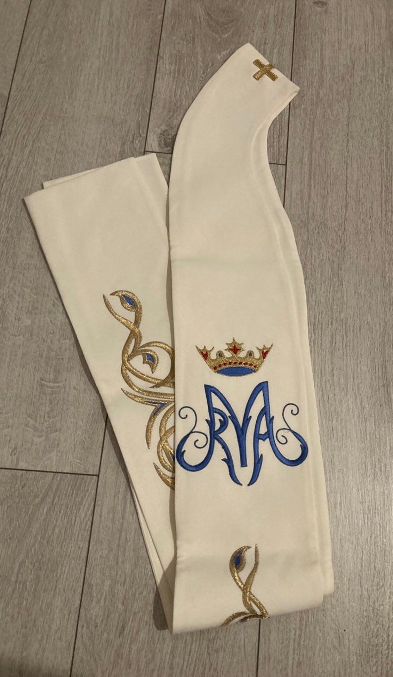 Our Lady of Fatima Marian Stole Vestments - Etsy
