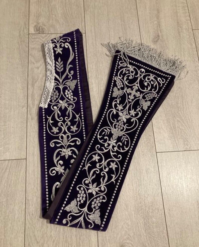 Purple Roman Stole Vestments - Etsy
