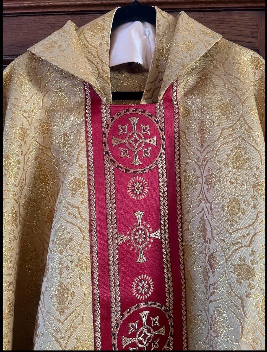 Gold Chasuble With Italian Trim Vestments - Etsy