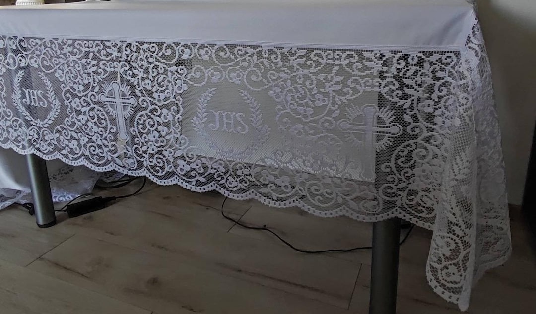 Altar Cloth With Lace - Etsy