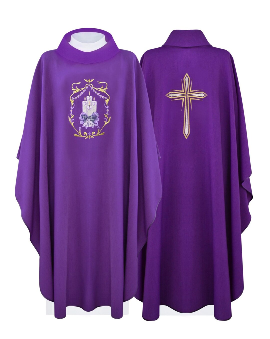 Purple Advent Elegant Chasuble Vestments - Etsy