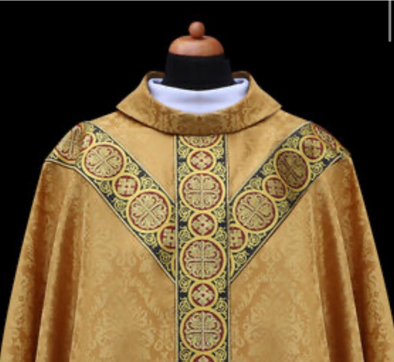 Gold Damask Chasuble Vestments - Etsy