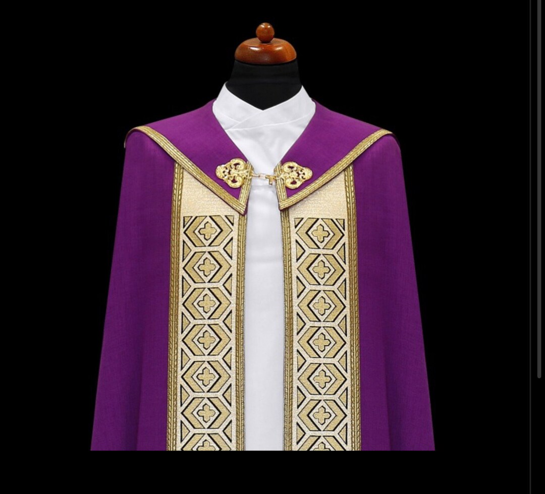 Purple Cope Chasuble Vestments - Etsy