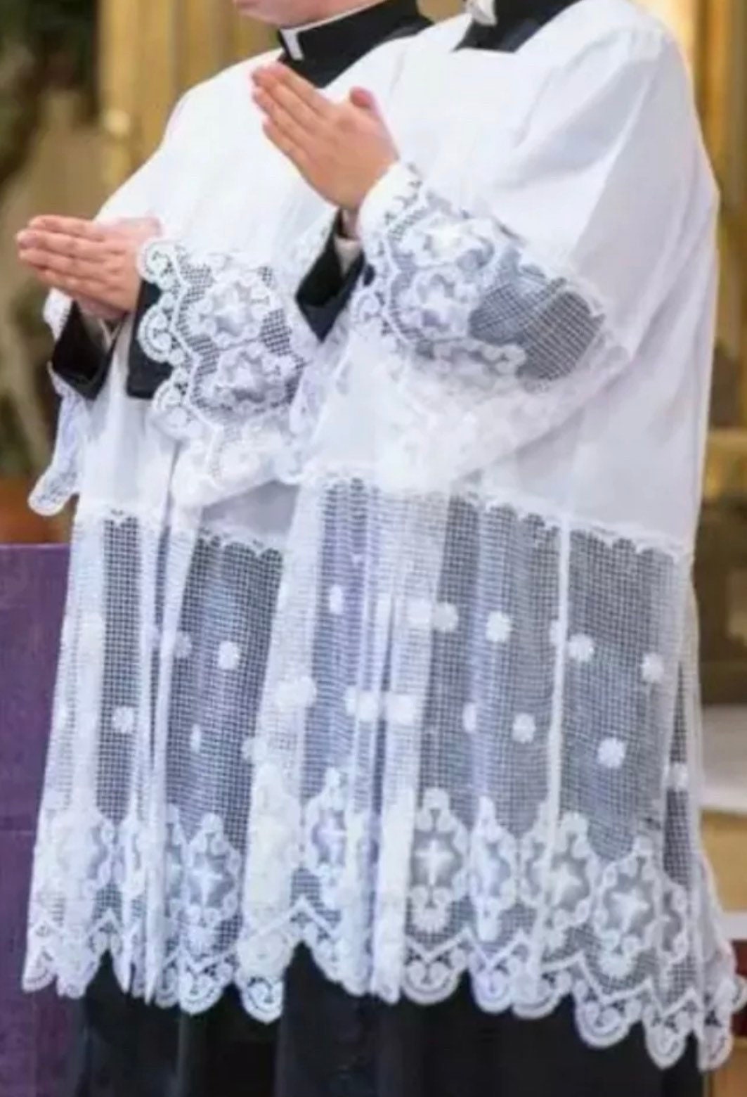 Roman Style Surplice Chasuble Vestments Cotta - Etsy