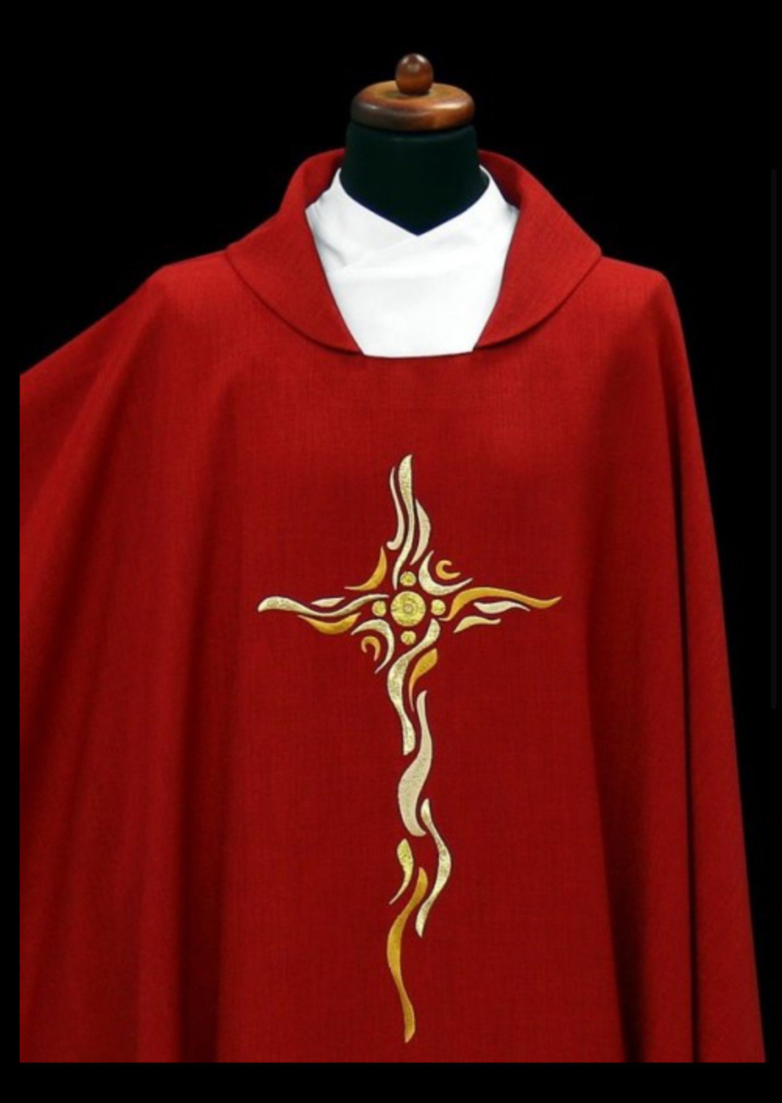 Red Chasuble Vestment Lent Passion Design - Etsy