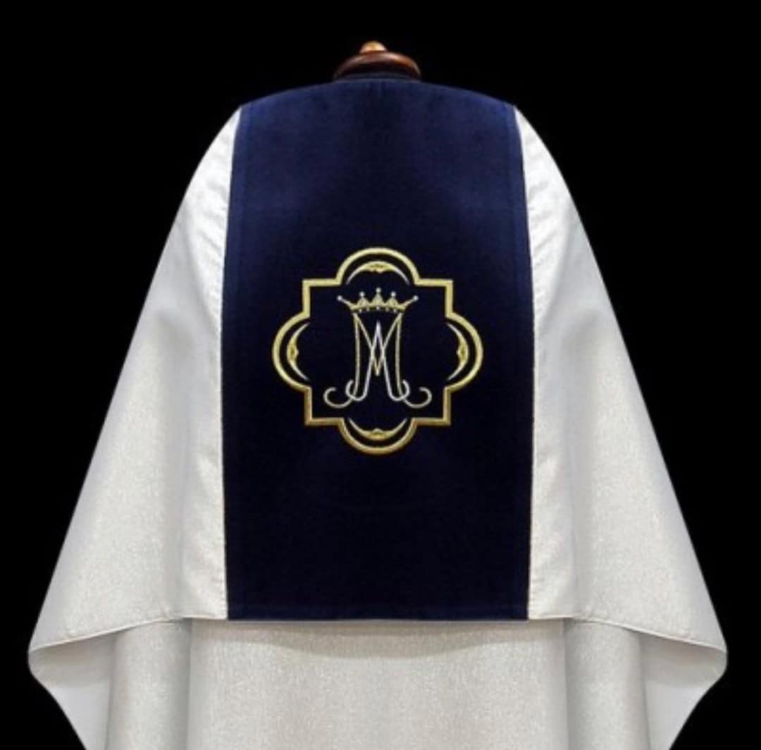 White Marian Humeral Veil - Etsy