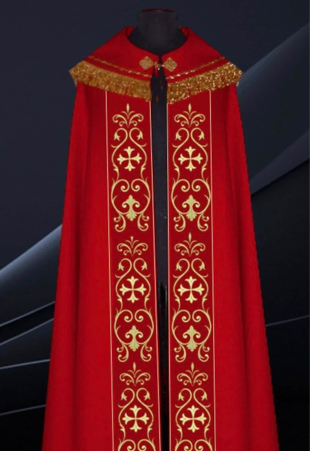 Red Cope Chasuble Vestments - Etsy Canada