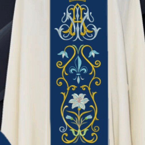 Marian Chasuble in Monastic Style - Etsy