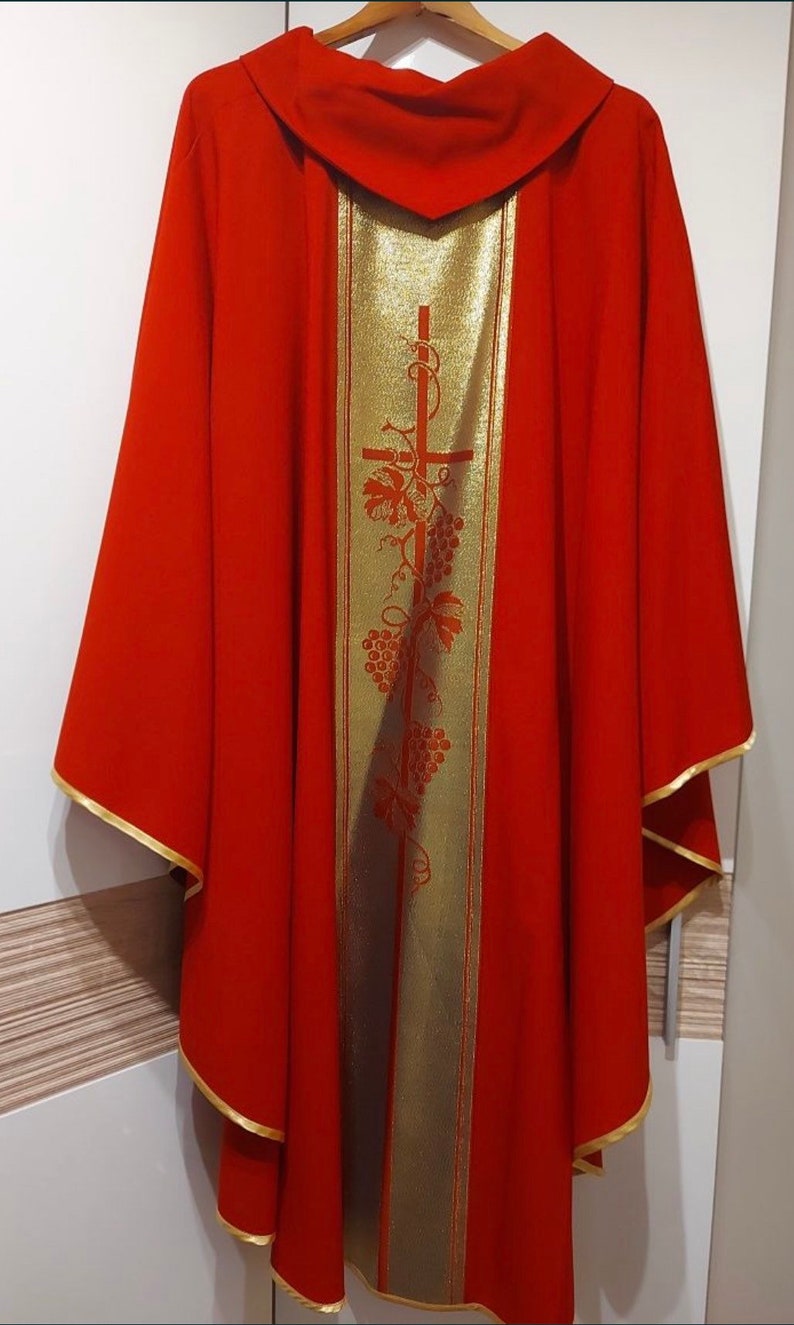 Red Chasuble Vestments - Etsy