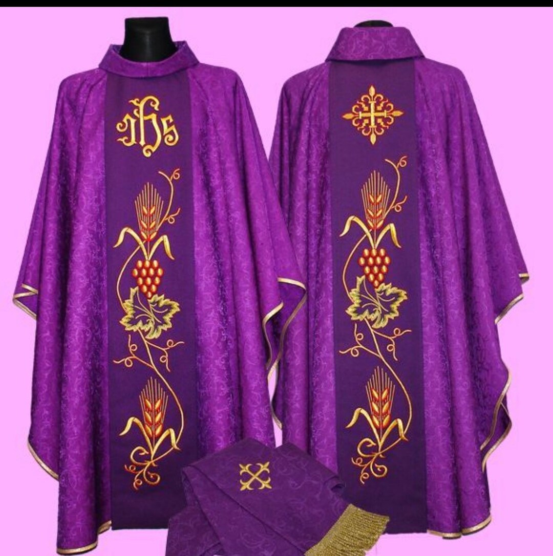 Purple Chasuble Vestments - Etsy