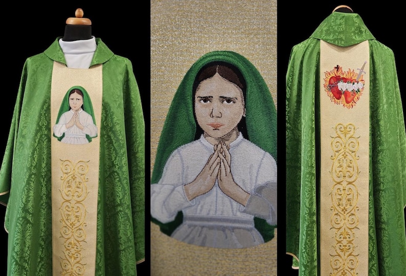 St. Jacinta of Fatima Chasuble Vestment Priestergewand Messgewand Kasel ...