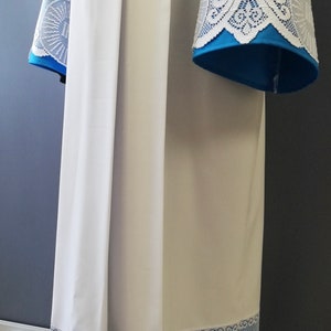 Marian Lace Alb With Square Neck Chasuble Vestments - Etsy
