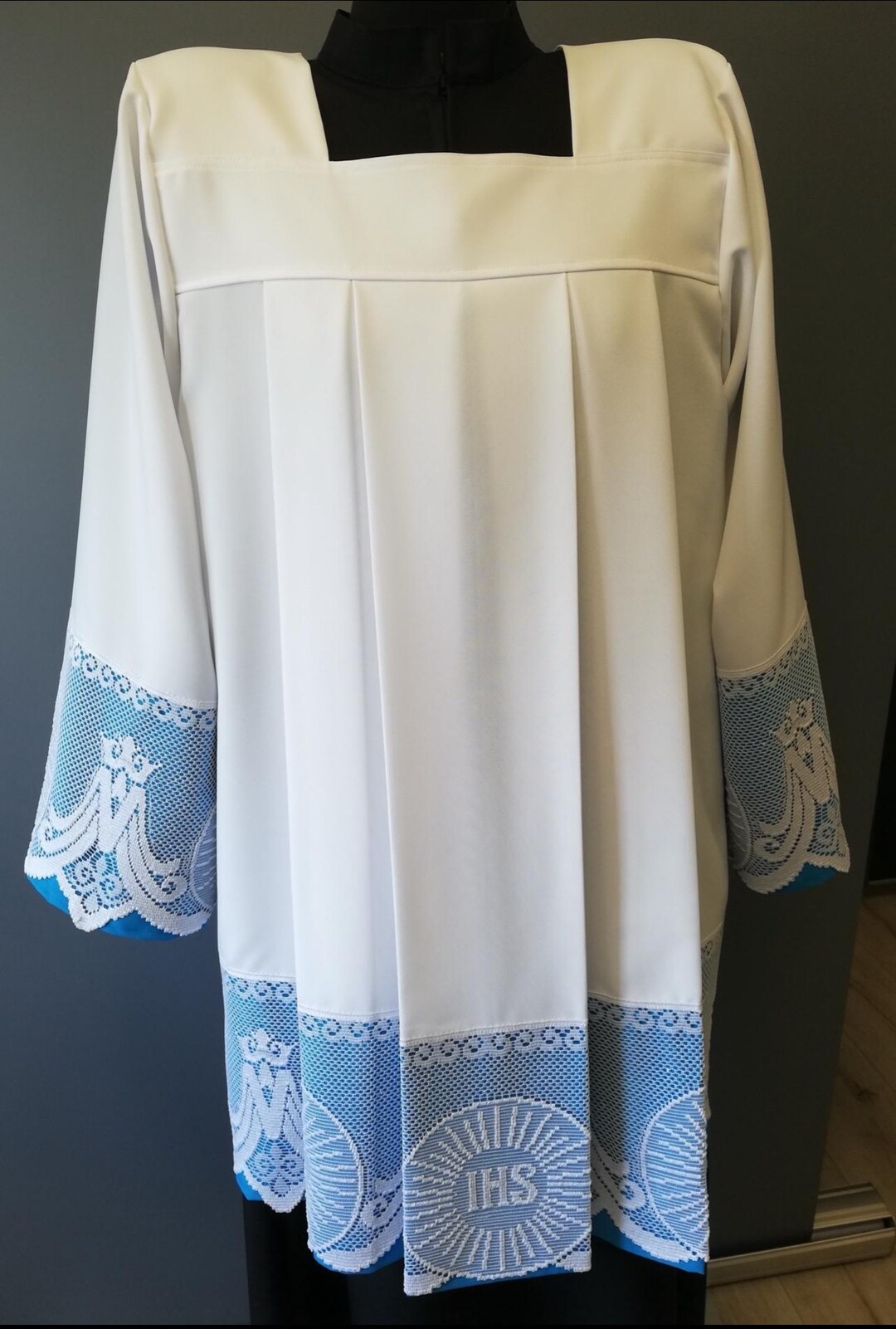 Marian Lace Alb With Square Neck Chasuble Vestments - Etsy