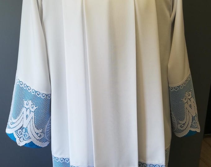 Marian Lace Alb With Square Neck Chasuble Vestments - Etsy