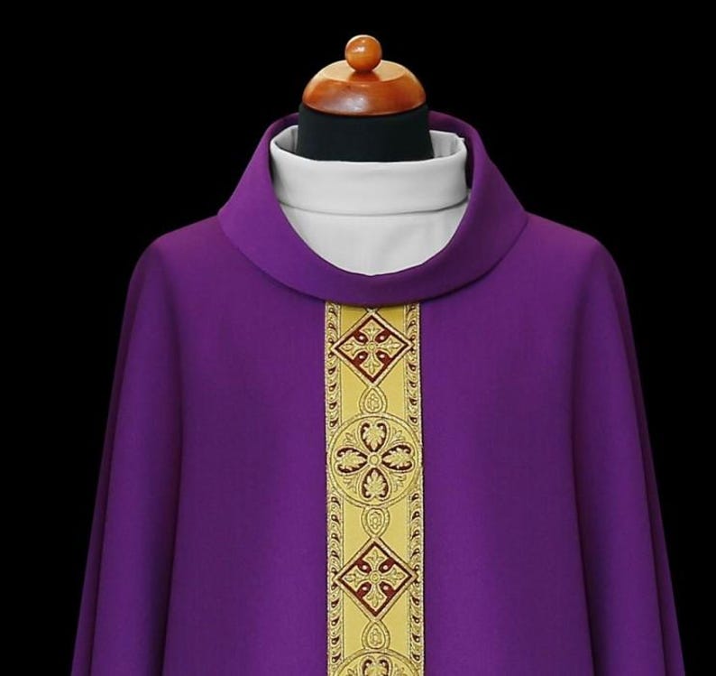 Purple Chasuble Vestments - Etsy