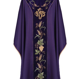 Reach Embroidered Purple Chasuble - Etsy