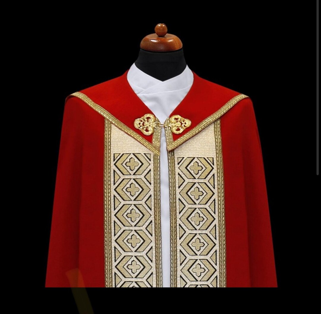 Red Cope Chasuble Vestments - Etsy