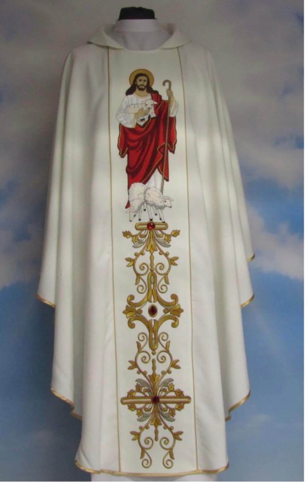 Casulla Vestimenta del Buen Pastor - Etsy México