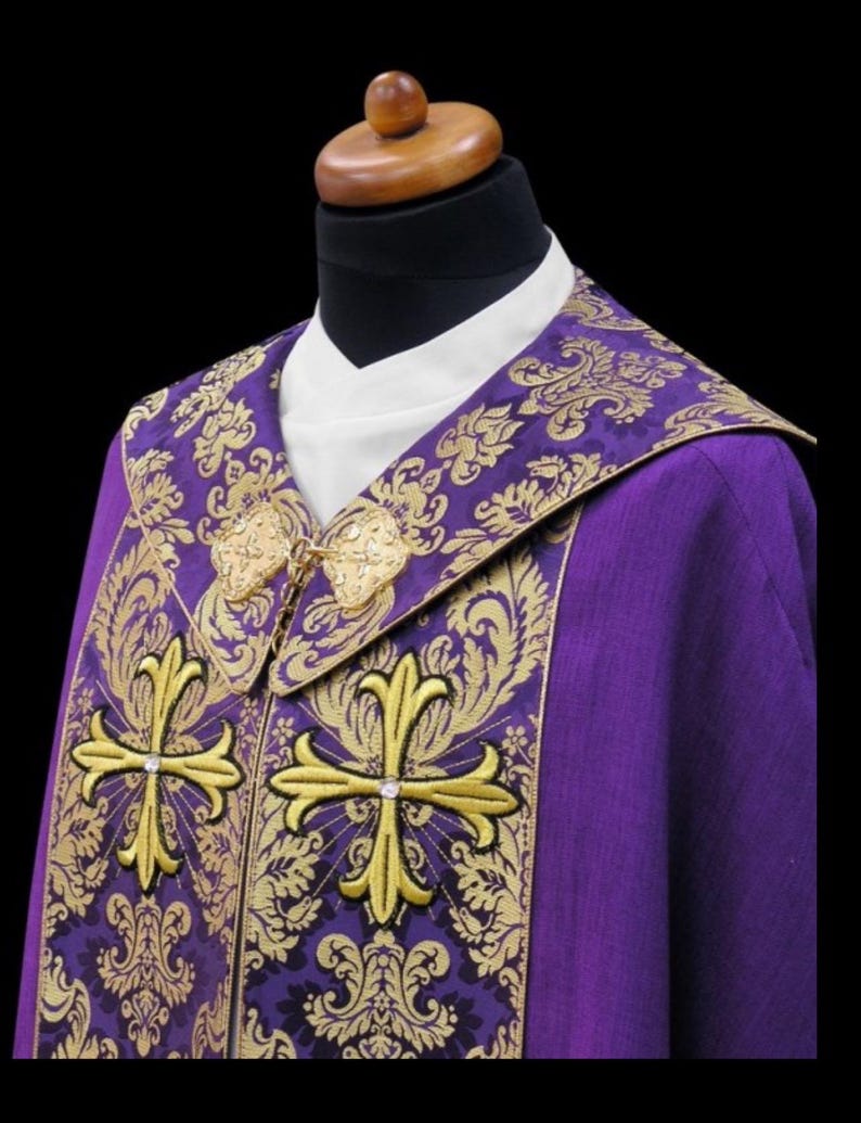 Purple Cope Chasuble Vestments - Etsy