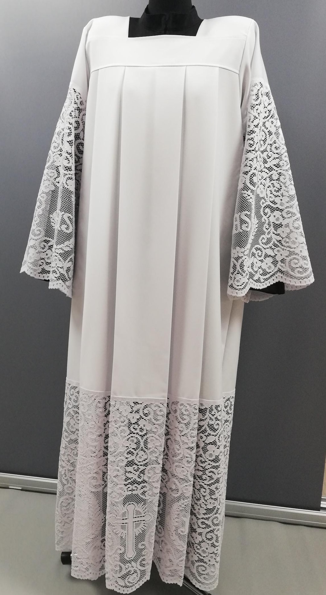 Lace Alb With Square Neck Chasuble Vestments - Etsy