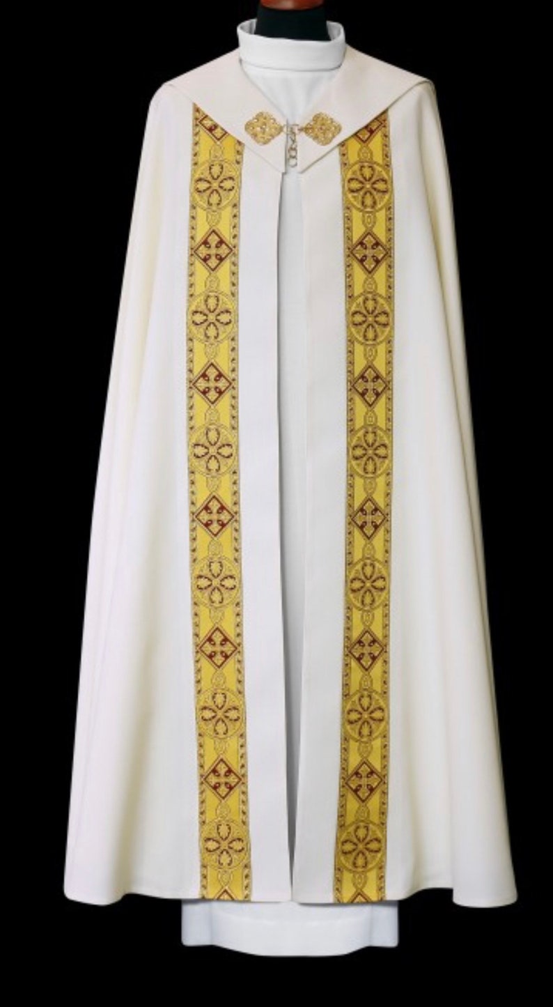 Cream White Trim Cope Chasuble Vestments - Etsy