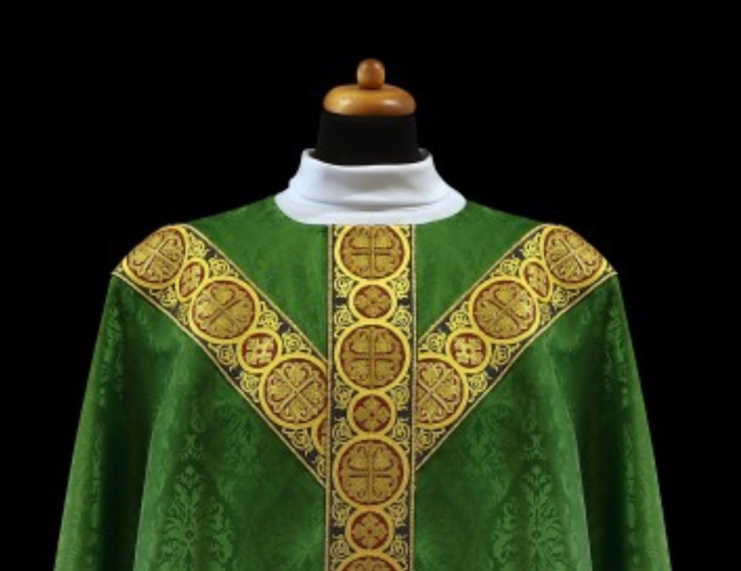 Green Chasuble Vestments - Etsy