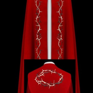 Red Cope Chasuble Vestments - Etsy