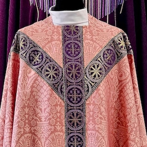 Rose Damask Chasuble Vestments - Etsy