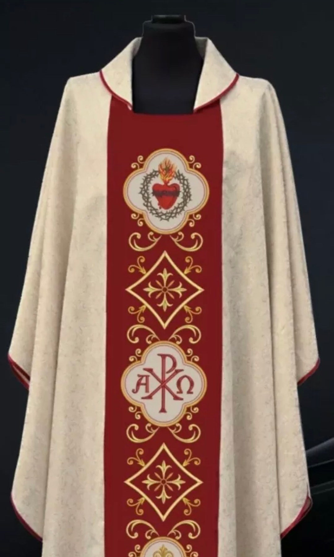 Sacred Heart Chasuble Vestments - Etsy