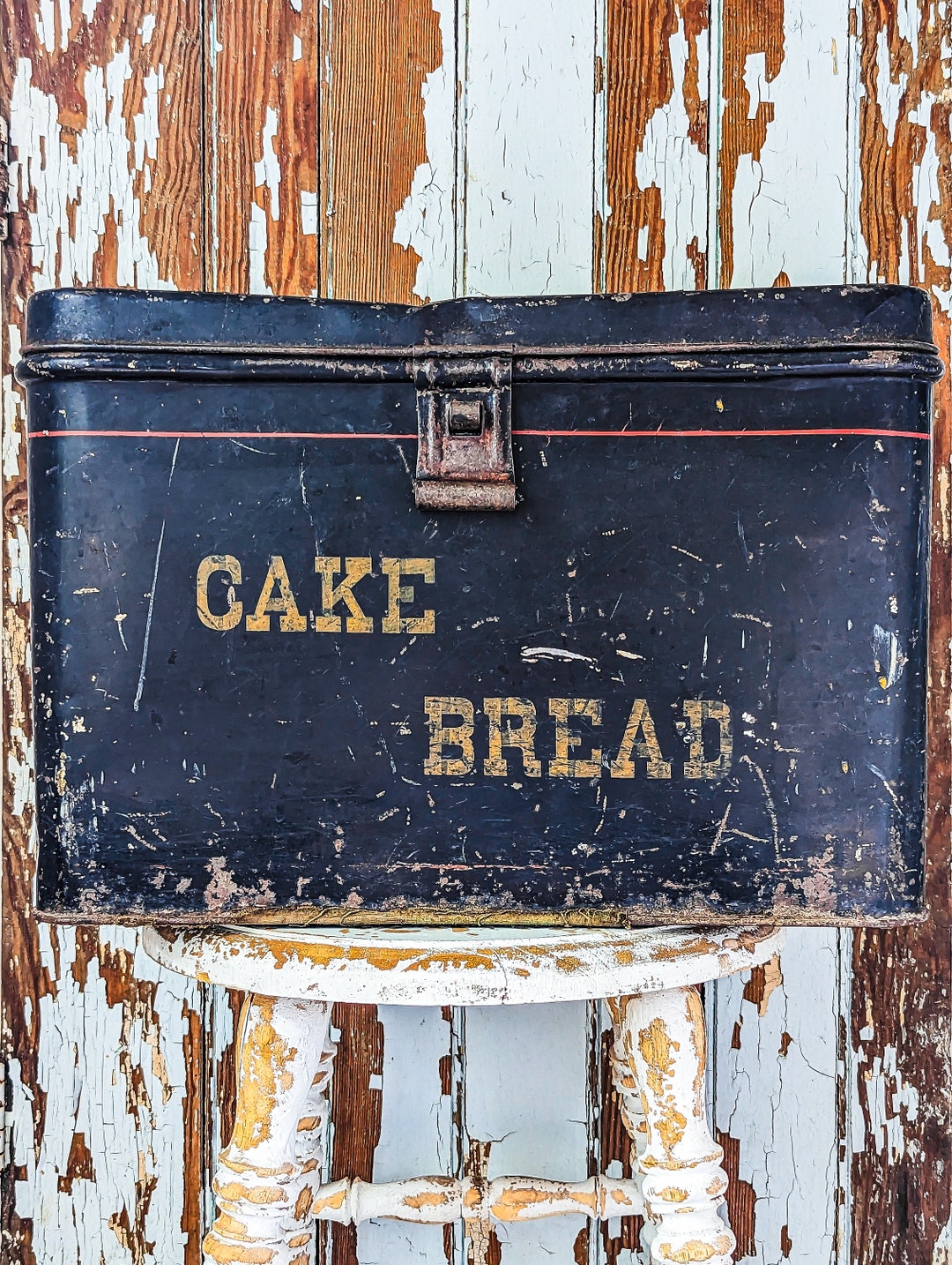 Antique Bread Box Antique Bread Tin Antique Kreamerware Bread ...