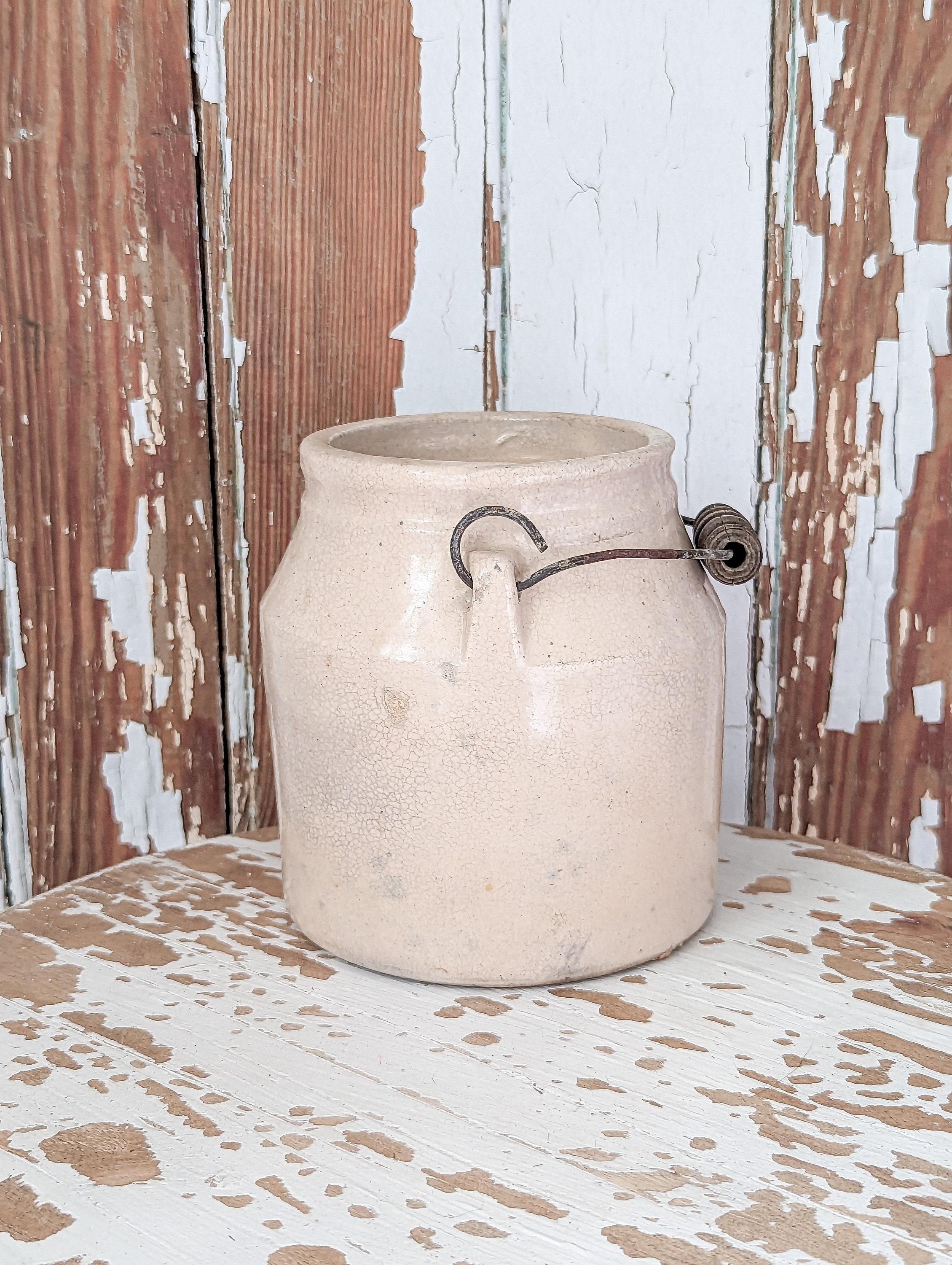 Vintage Stoneware Crock Stoneware Crock Canister Antique Stoneware ...