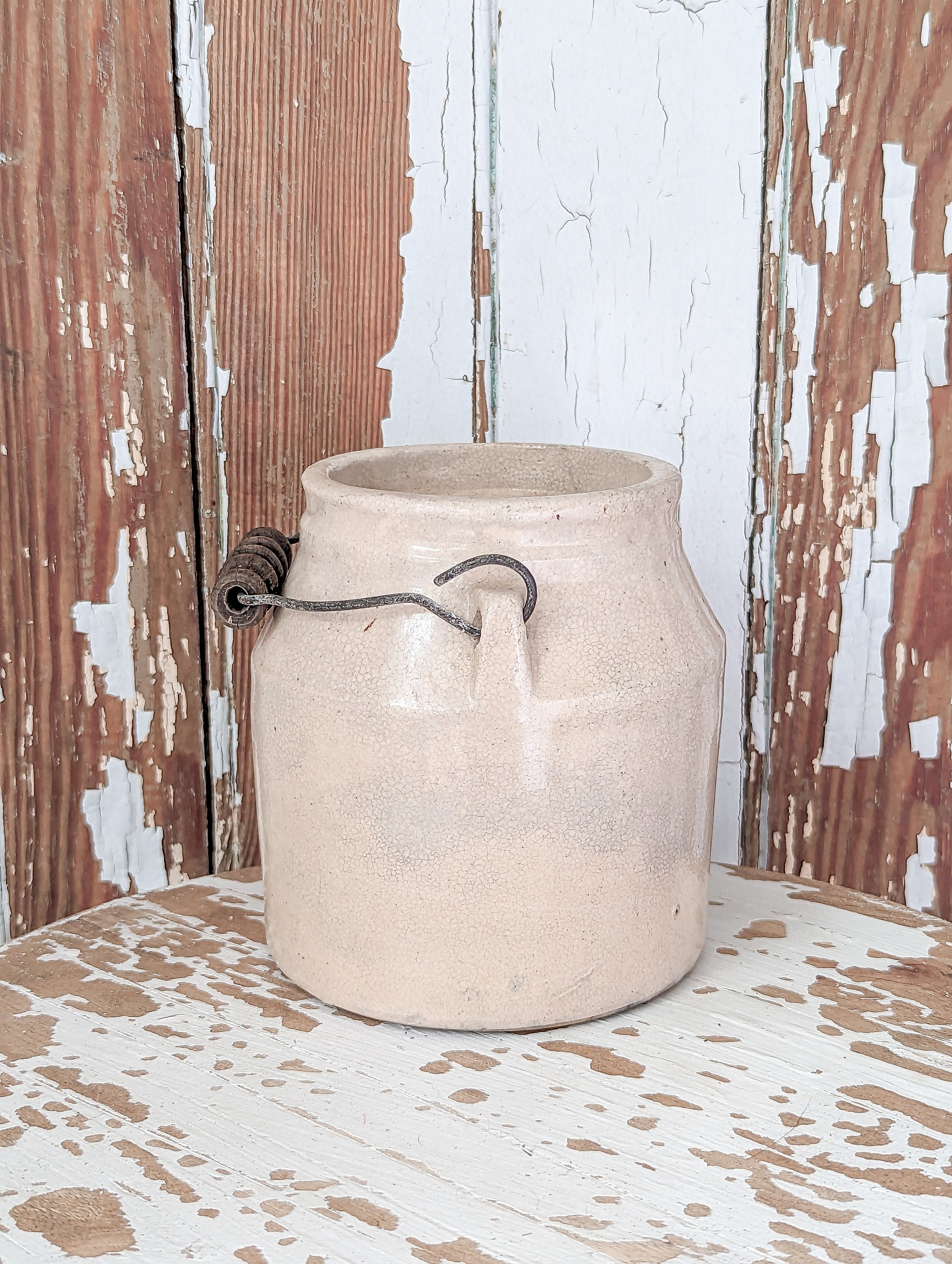 Vintage Stoneware Crock Stoneware Crock Canister Antique Stoneware ...