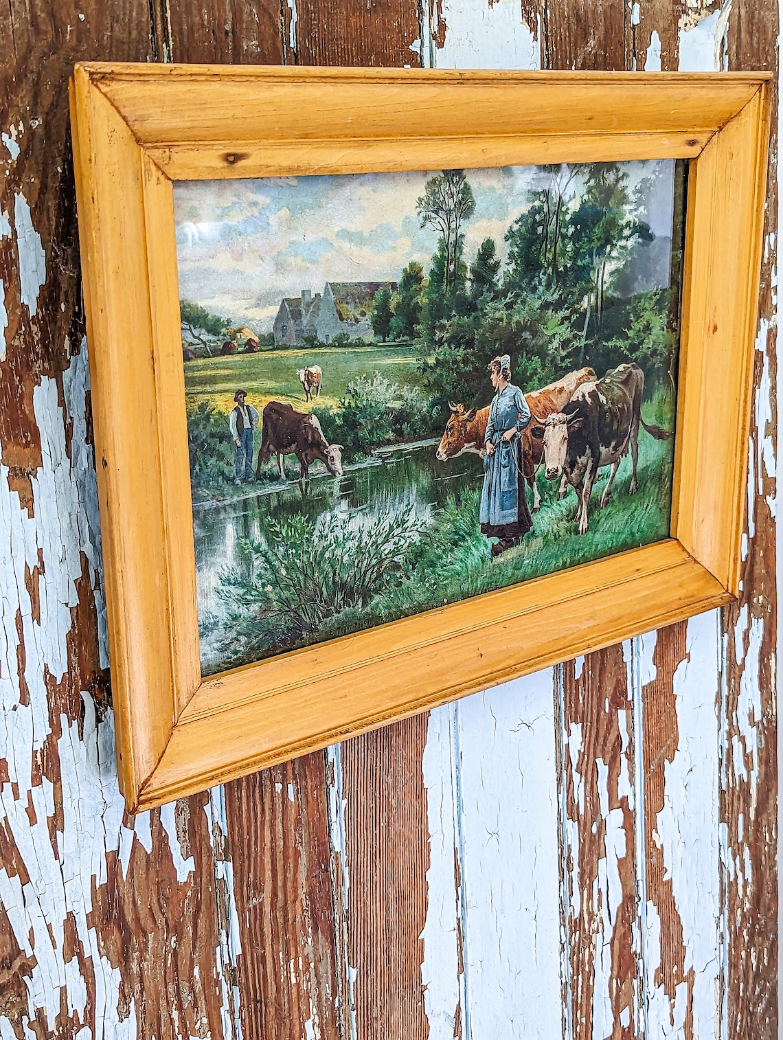 Vintage Cow Print Vintage Cow Painting Vintage Cow Art Antique Cow ...